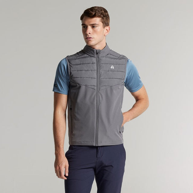 Buy the ATSG Windproof Stretch Golf Gilet - Mens- Steel - Slim Fit ...
